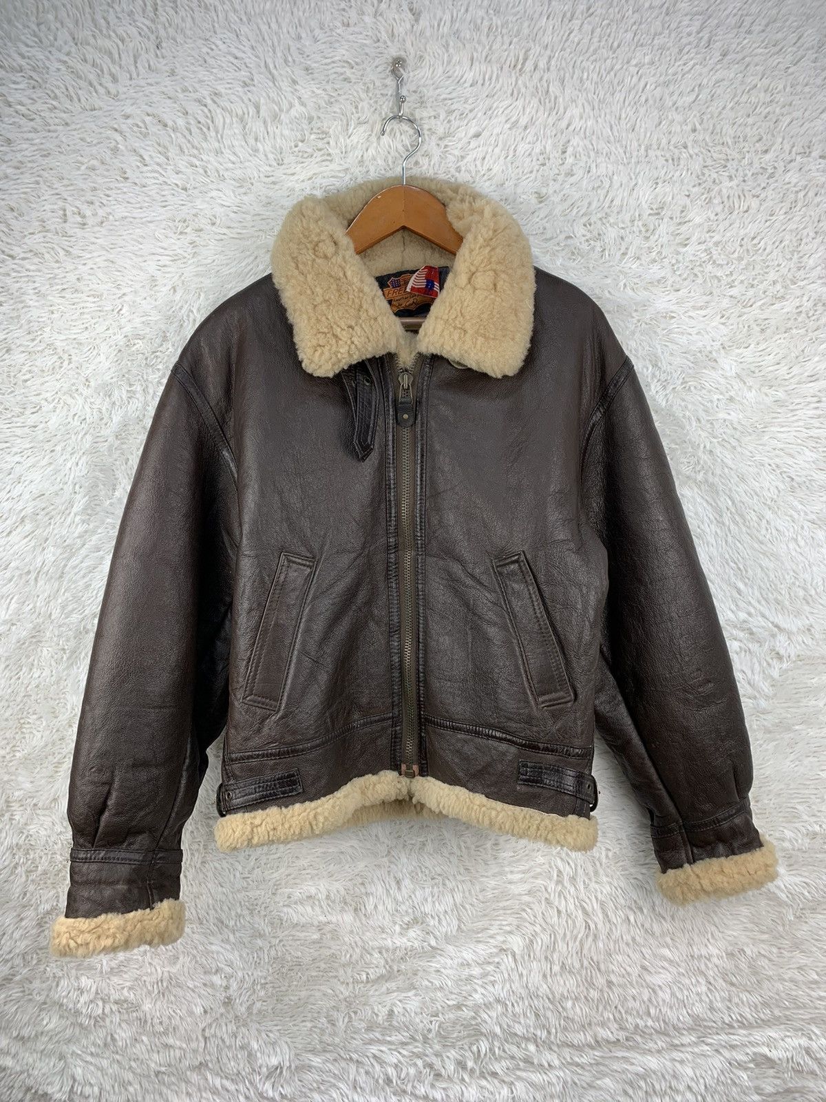 Avirex DELETE TODAY Vintage avirex b3 sheepskin leather jacket | Grailed