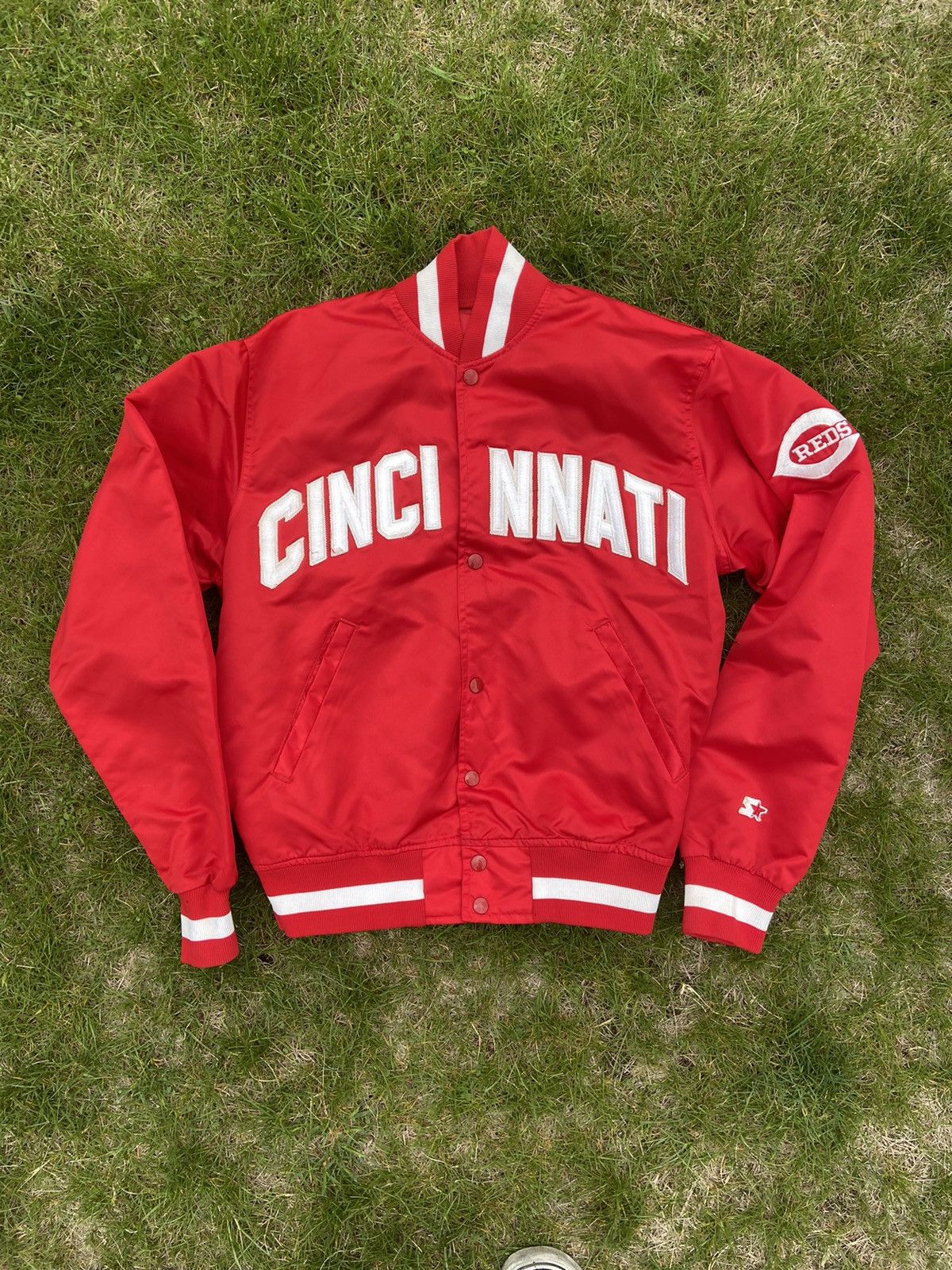 Vintage Vintage 80s Starter MLB Cincinnati Reds Starter Satin Jacket ...