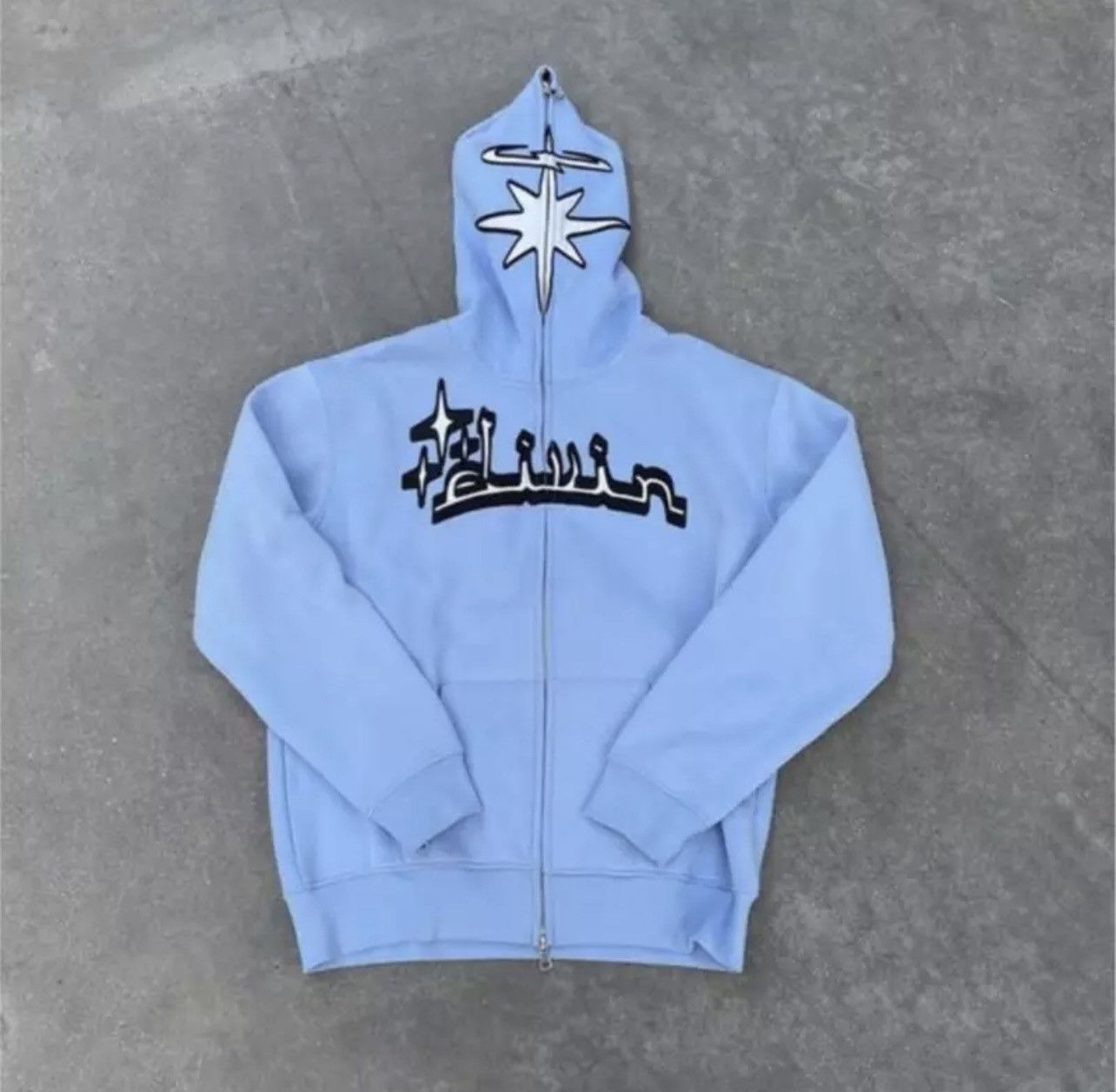 Japanese Brand × Streetwear × Vintage Punk Arabic Full Zip Up Hoodie ...
