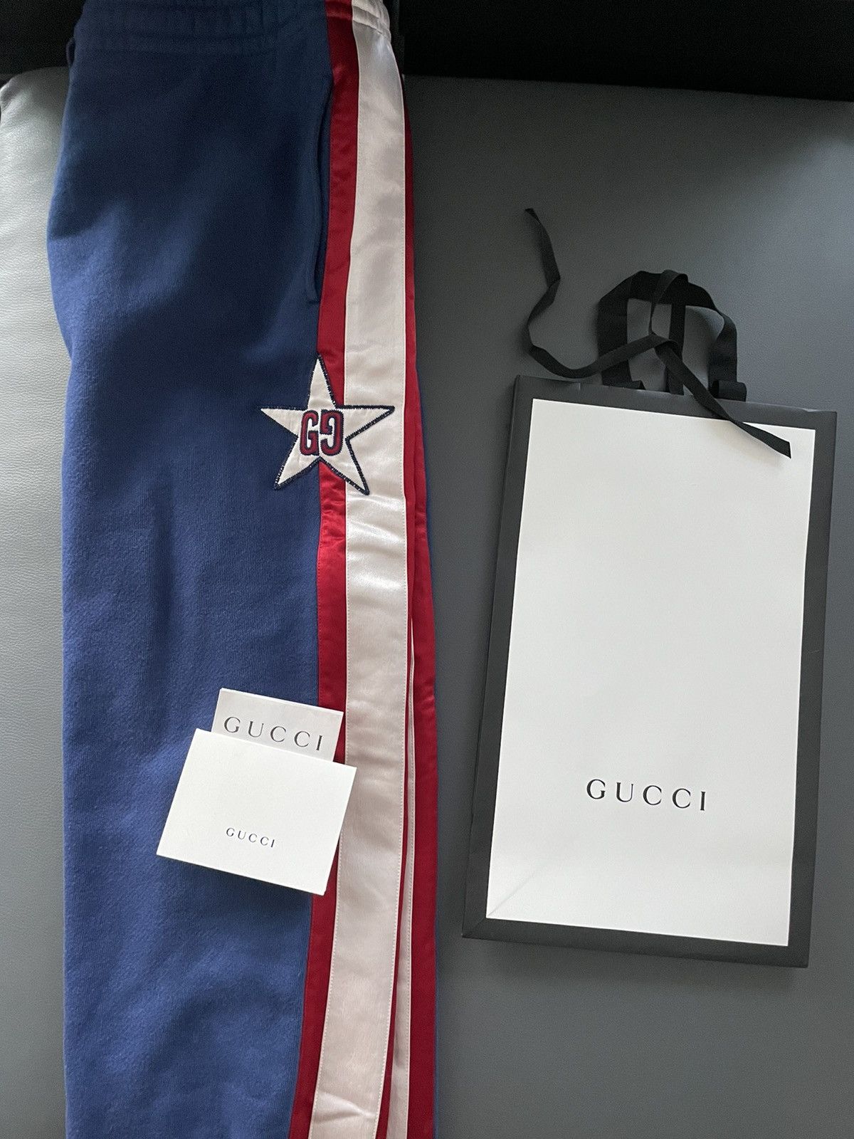 Gucci Sold Out Rare Brand NEW Super Runway Star Logo Sweatpants | Grailed