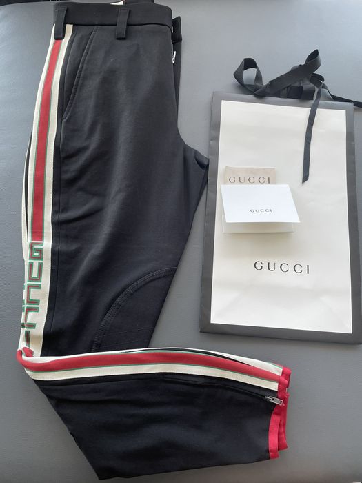Gucci Rare New Super Runway Skinny Gucci Logo Track suit Pant | Grailed