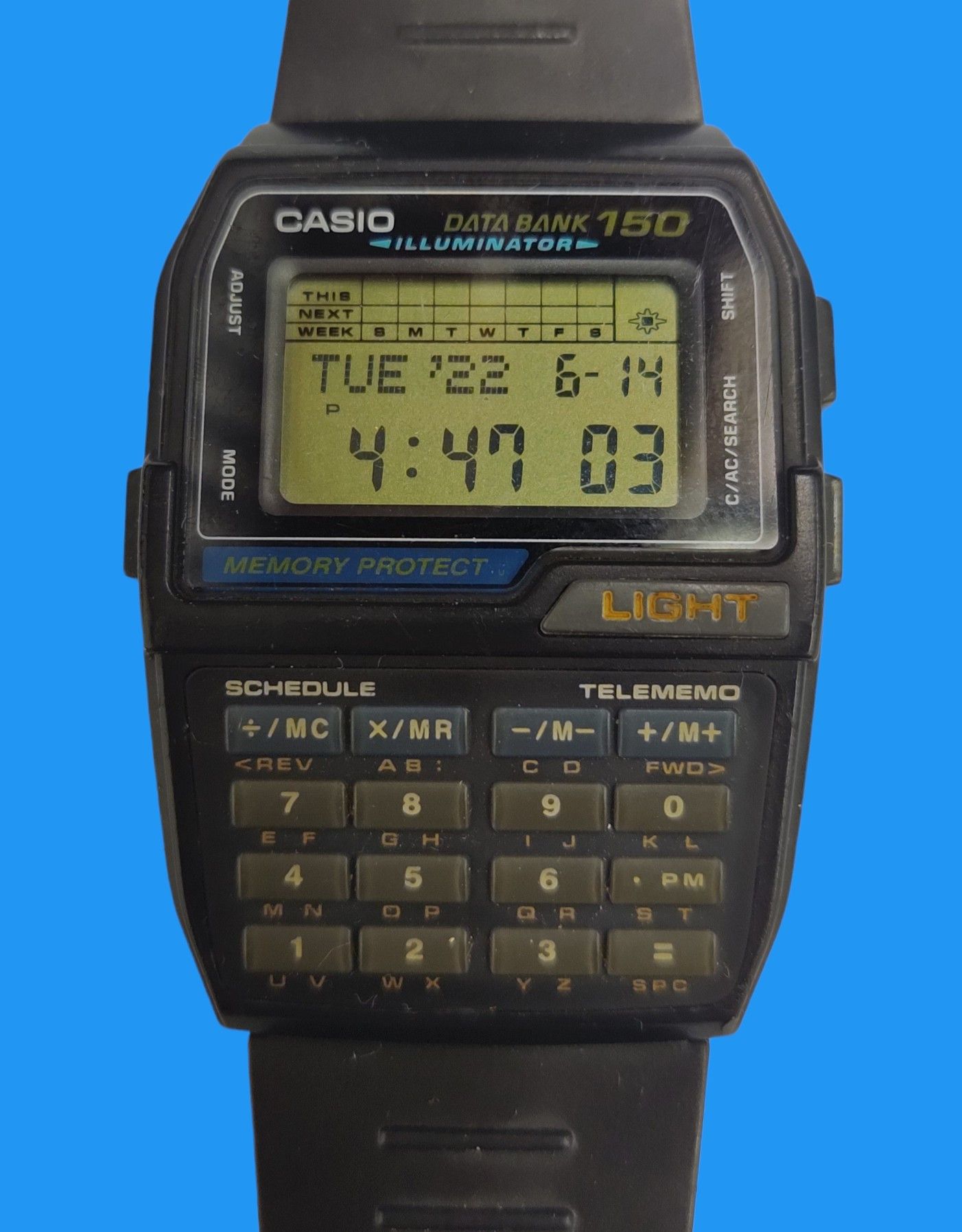 Casio × Vintage Rare Vintage 1995 CASIO DATABANK DBC150 Japan Digital ...