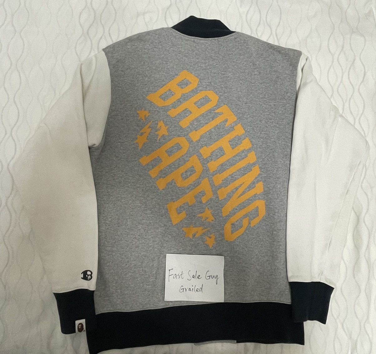 Bape Bape Vintage Big Logo Bapesta Variety Baseball Jacket | Grailed