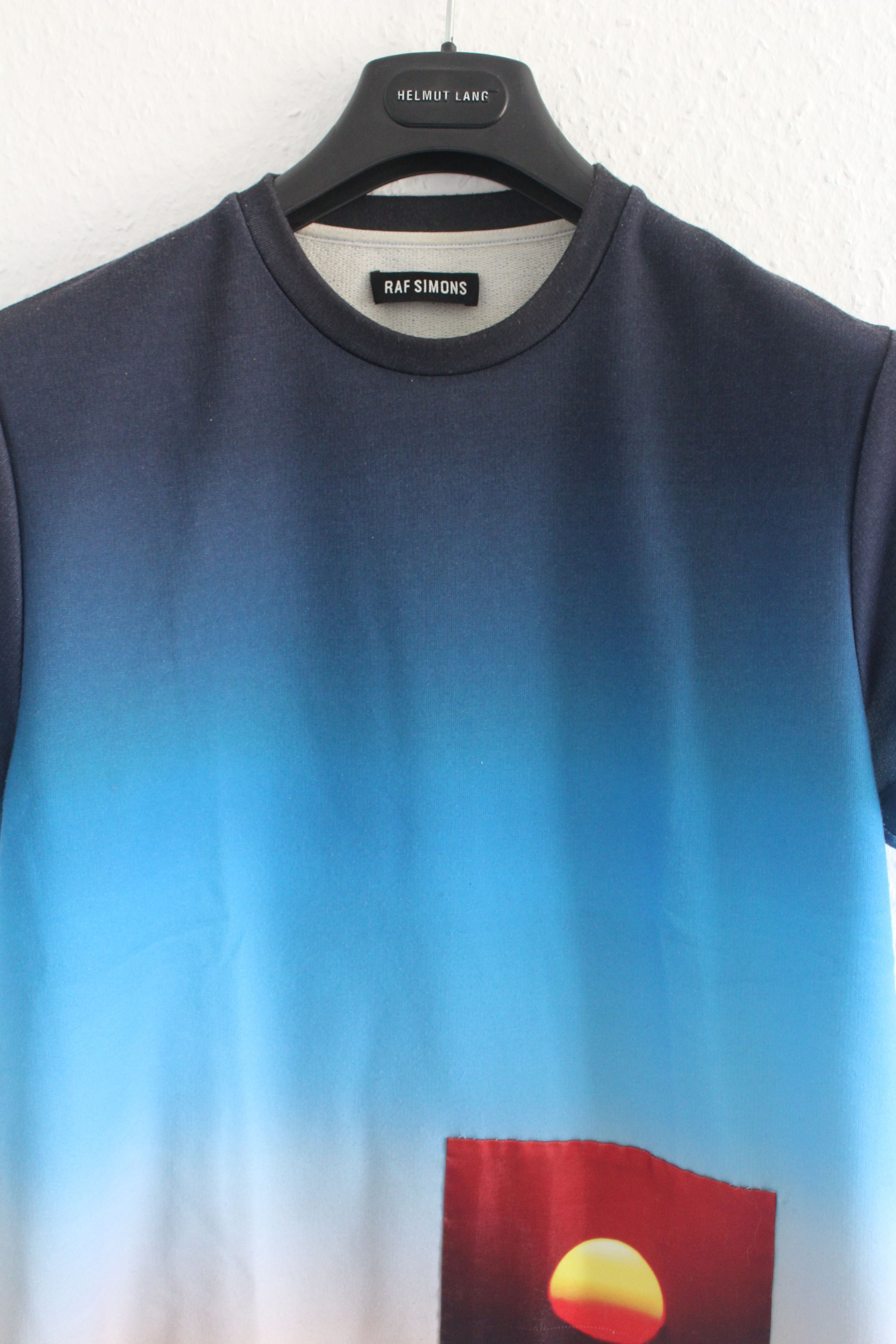 Raf Simons SS13 Brian Calvin Sunset Dip Dye Ombré Gradient Short Sleeve ...