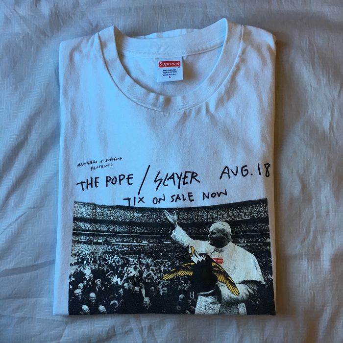 Supreme Pope Slayer Tee | Grailed