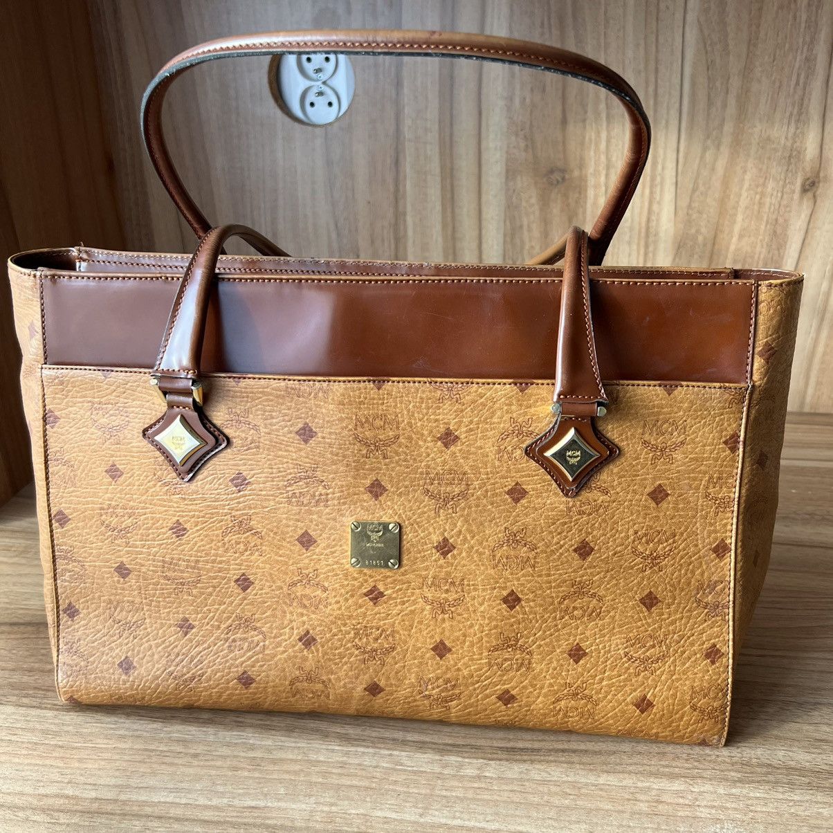 MCM Vintage MCM Monogram Shoulder Bag | Grailed