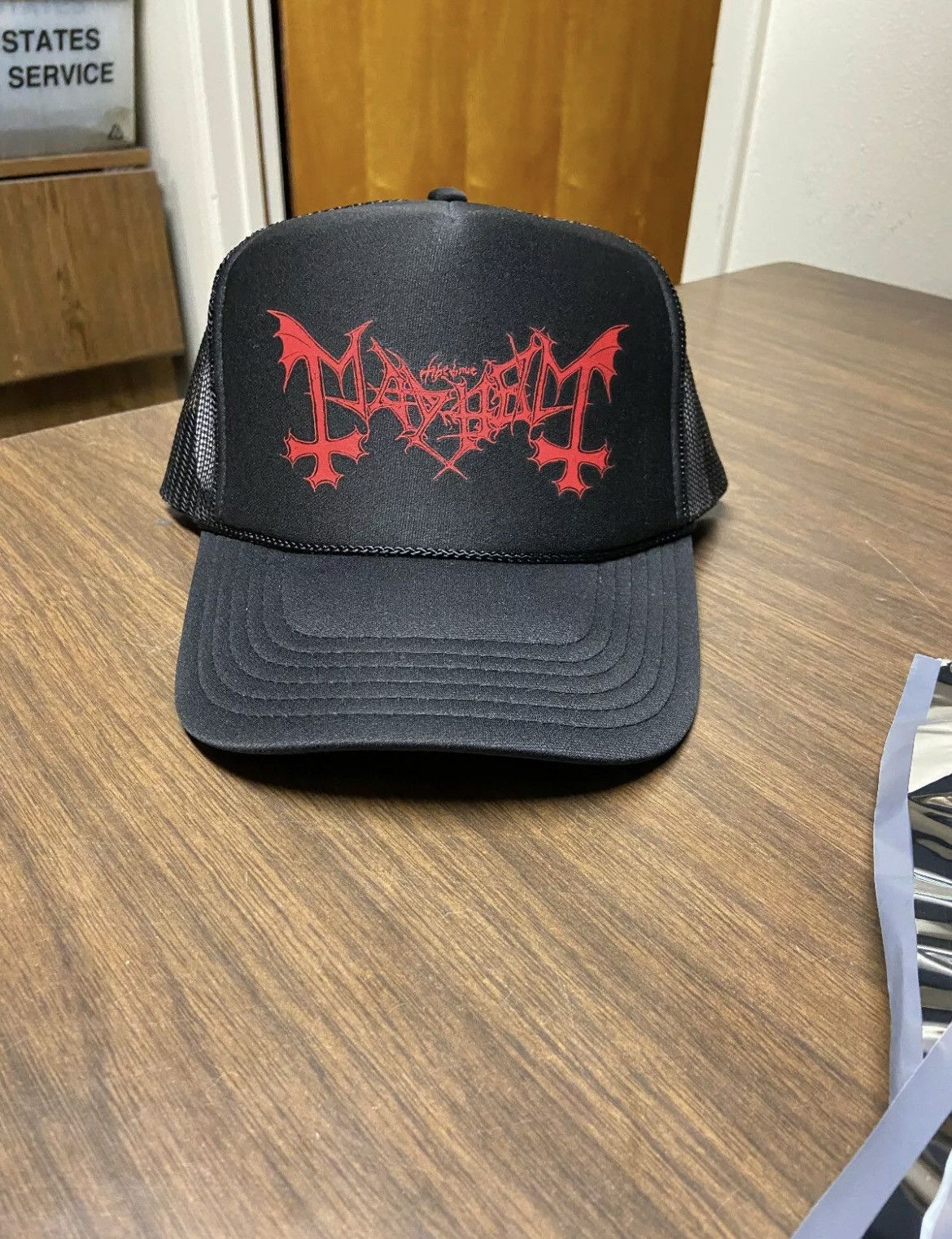 Band Tees × Japanese Brand × Vintage Brand New Mayhem Band Trucker Hat ...
