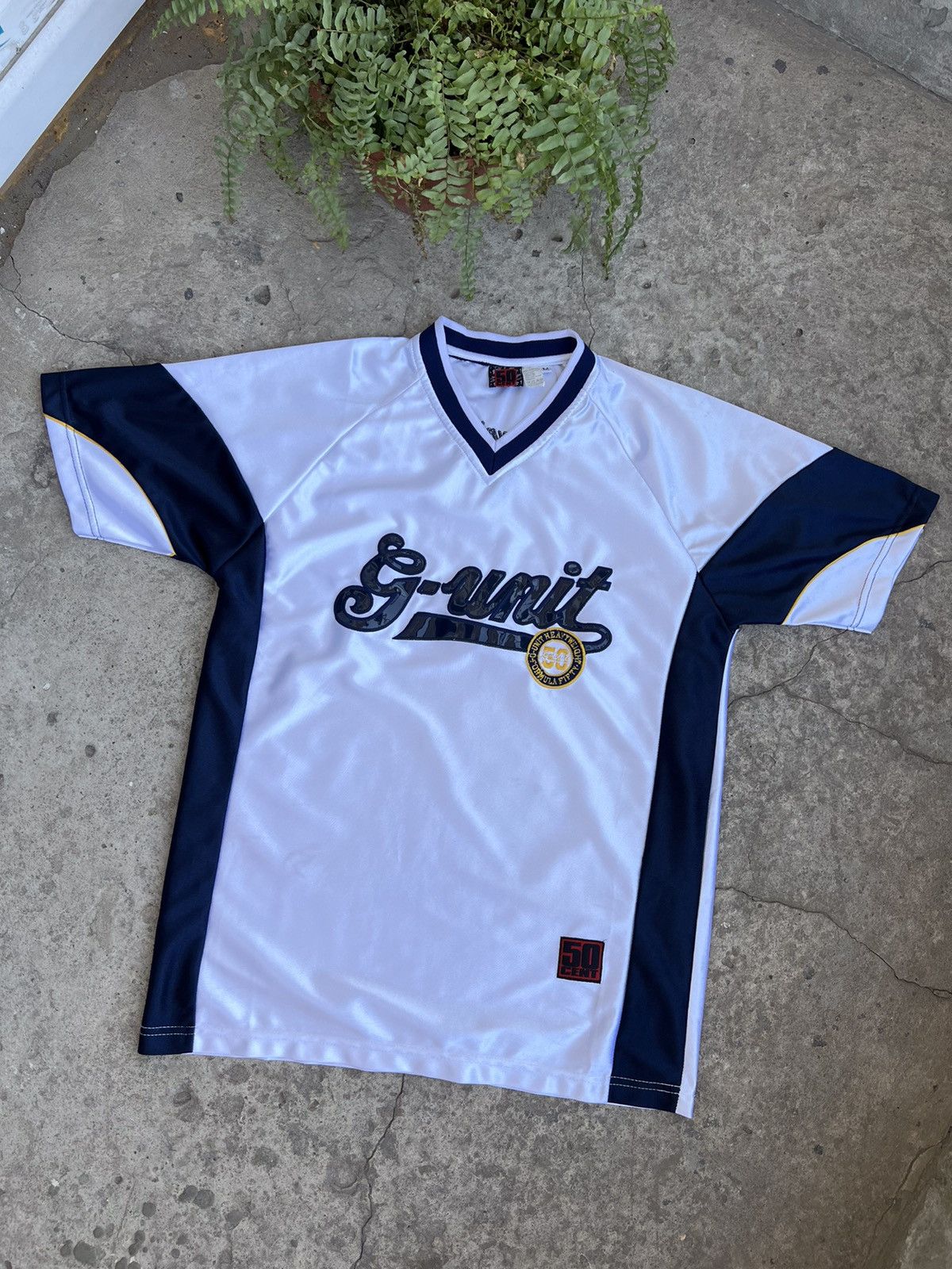 50 Cent × G Unit × Rap Tees 50 Cent Jersey tee t-shirt vest g unit ...