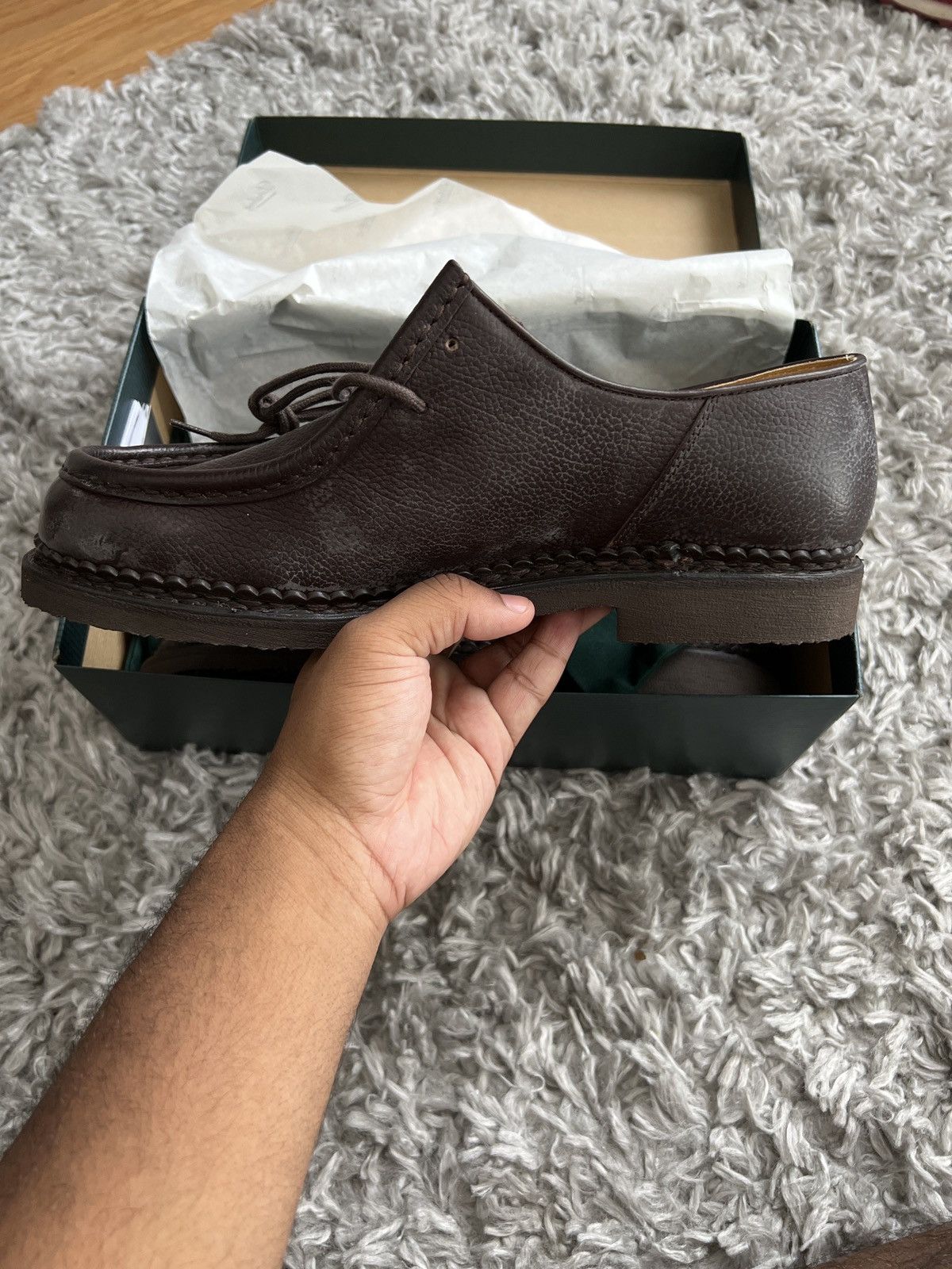 Paraboot Drake’s Brown Pebble Michael Paraboots | Grailed
