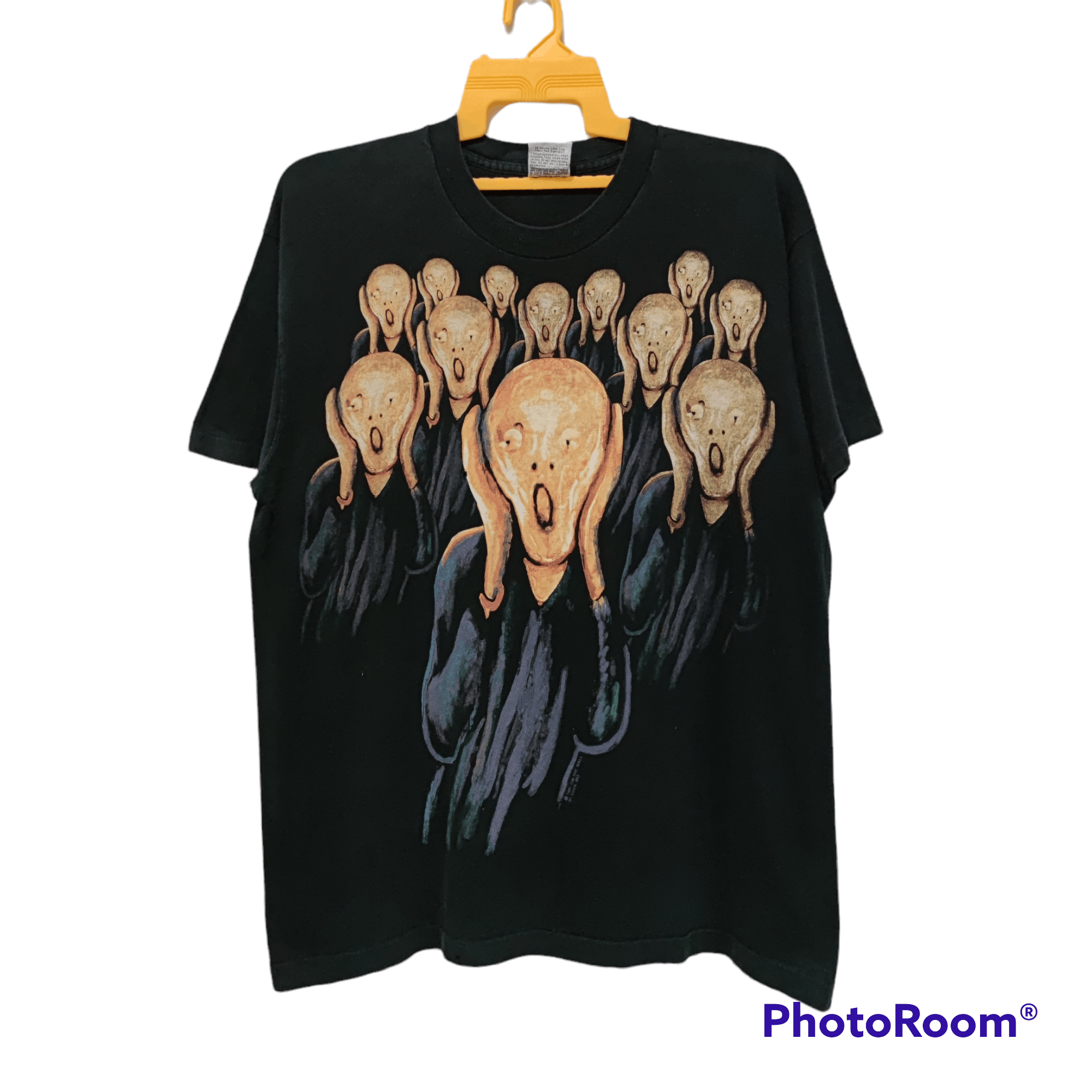 Vintage VINTAGE LIQUID BLUE ON THE WALL SCREAM ART TEE | Grailed