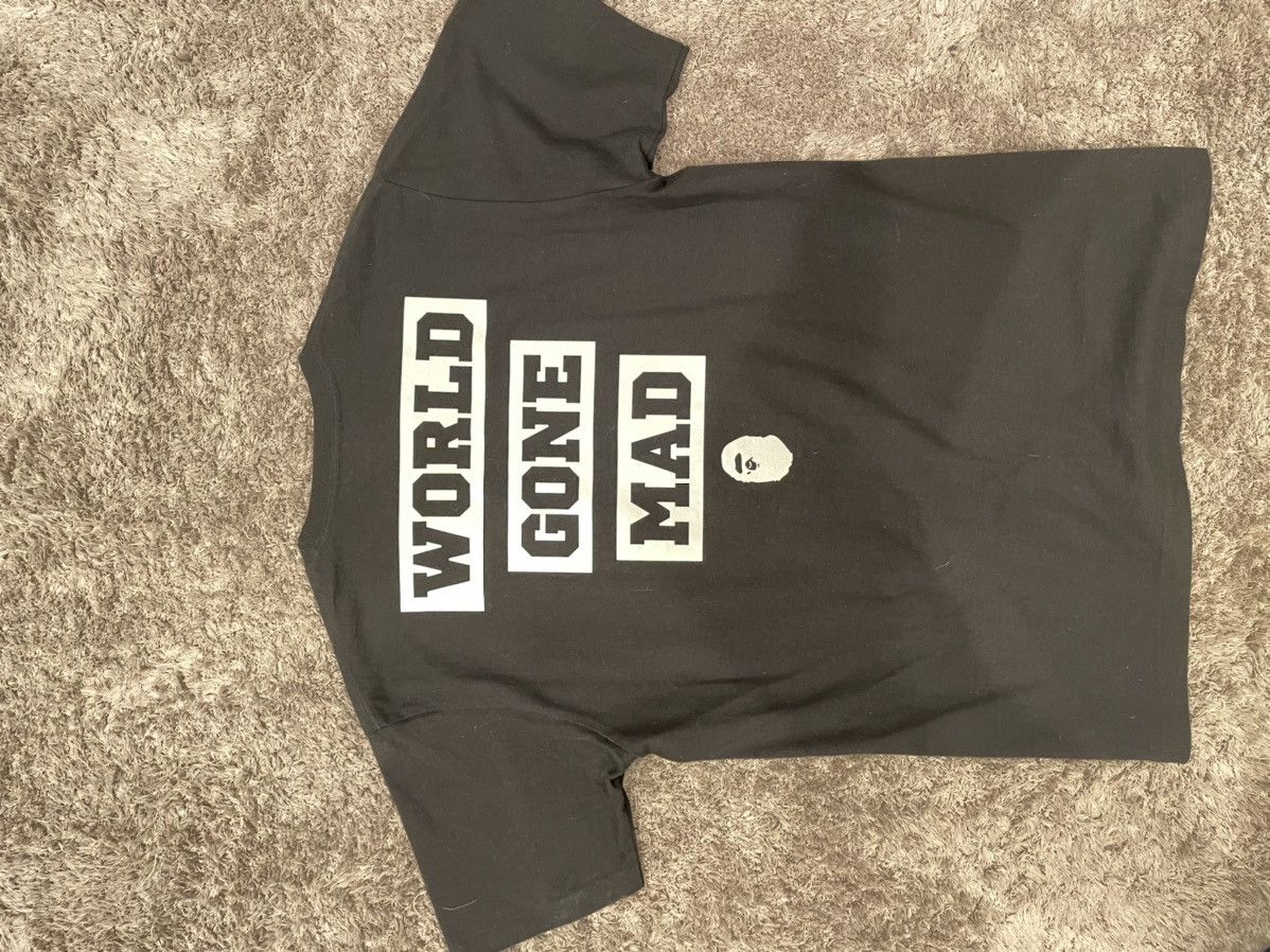 Bape Bathing Ape World Gone Mad Reflective Tee | Grailed