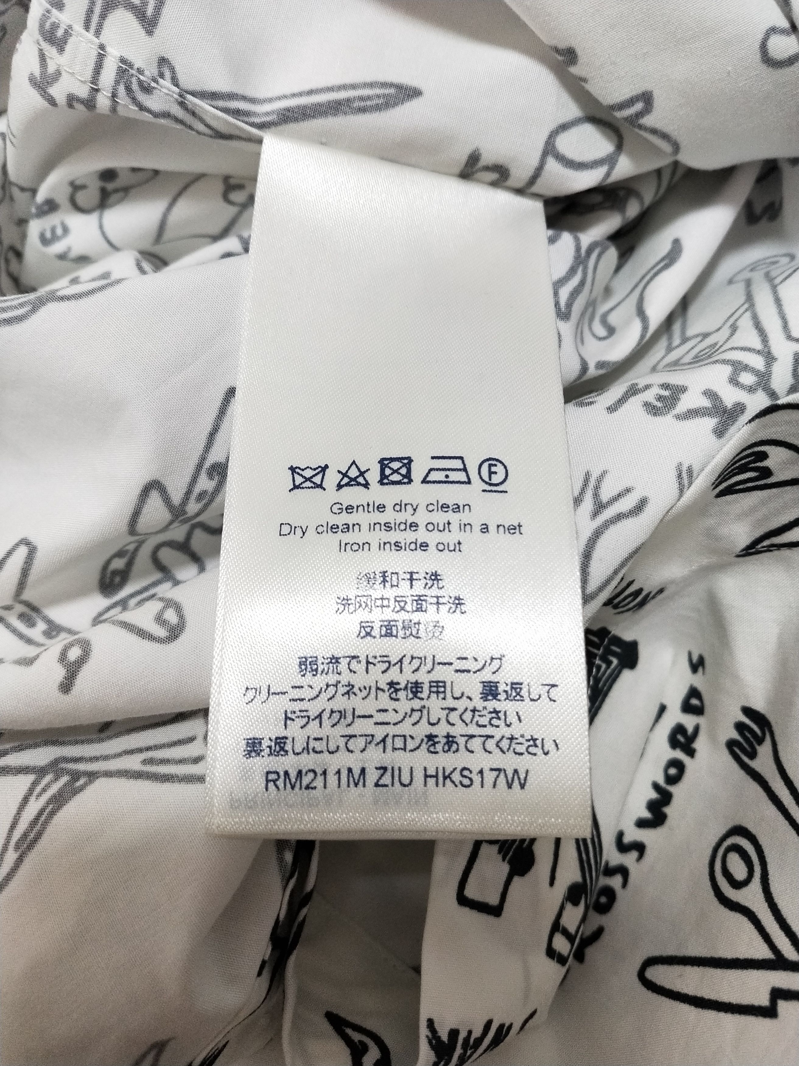 Louis Vuitton × Virgil Abloh Placed Graphic Cartoons Shirt | Grailed