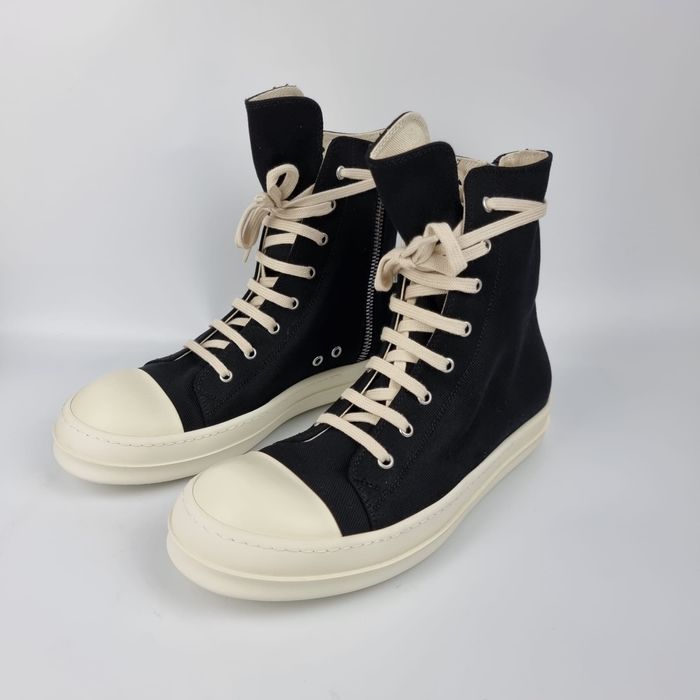 Rick Owens Drkshdw Rick Owens DRKSHDW Ramones High Top Sneakers New 43 | Grailed