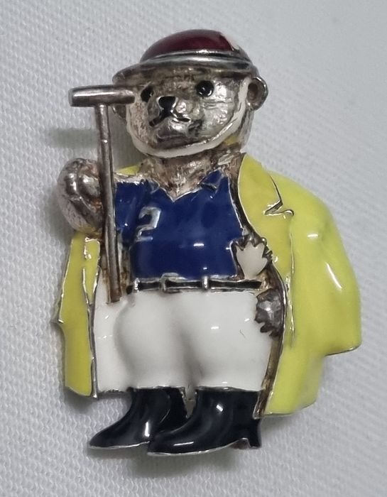 Ralph Lauren Vintage Polo Bear Ralph Lauren Sterling Silver Pin Brooch ...