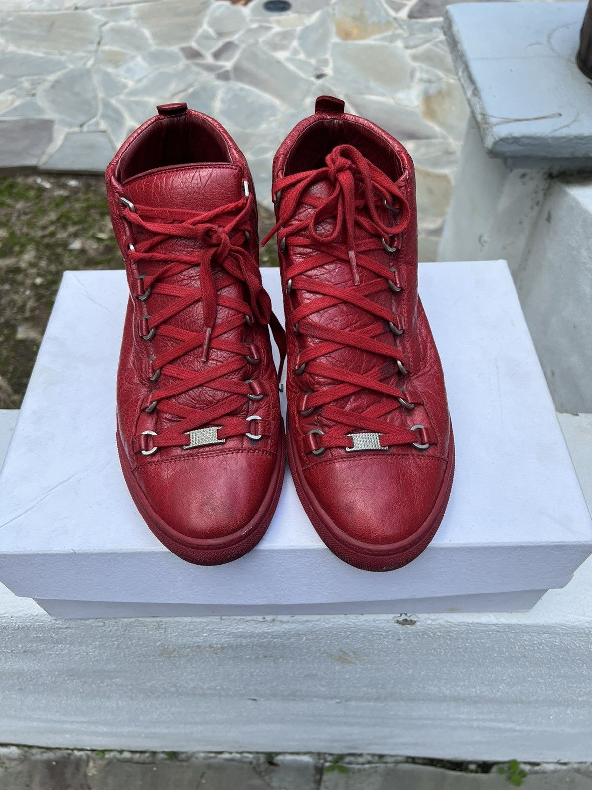 Balenciaga Red Balenciaga Arena | Grailed