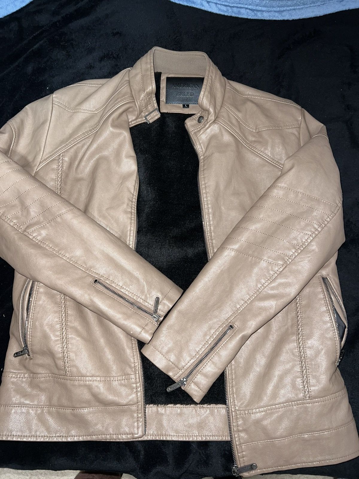 American Apparel American Breed pleather jacket | Grailed