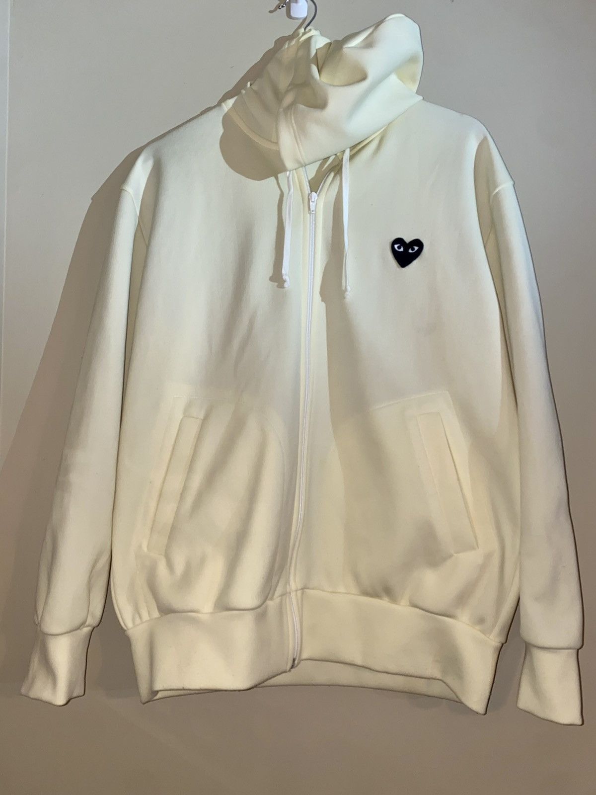 CDG CDG CDG × Comme Des Garcons Play CDG black heart zip-up jacket ...