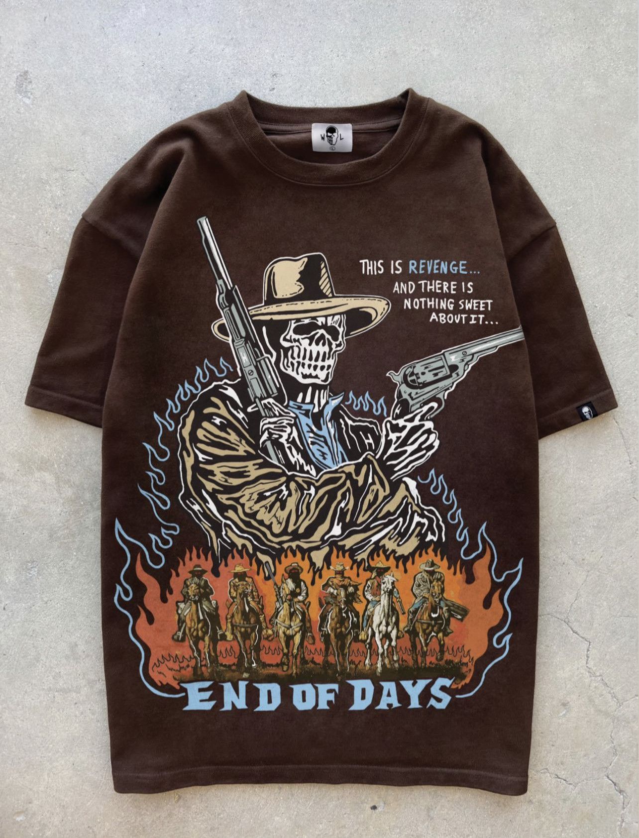 Warren Lotas Revenge Cowboy Alt Brown T-Shirt | Grailed
