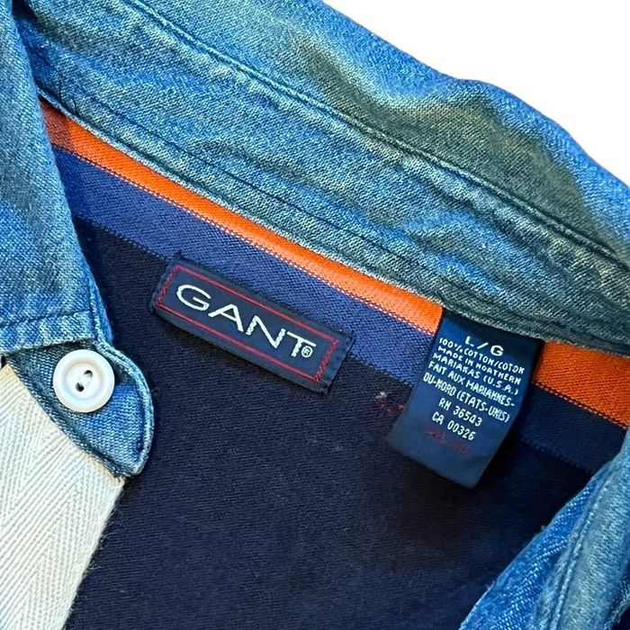 Gant Vintage 90s Gant USA Striped Longsleeve Rugby Polo Shirt | Grailed