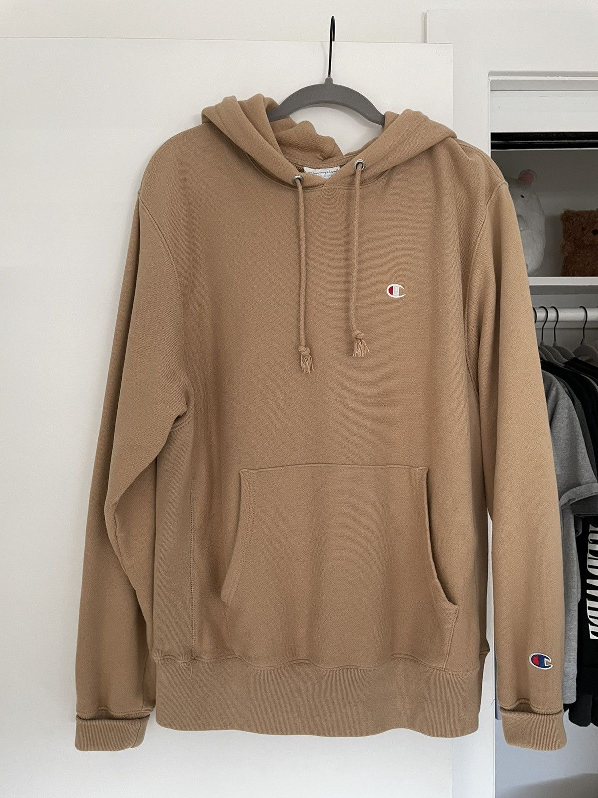 Champion Tan Champion Reverse Weave Hoodie | Grailed