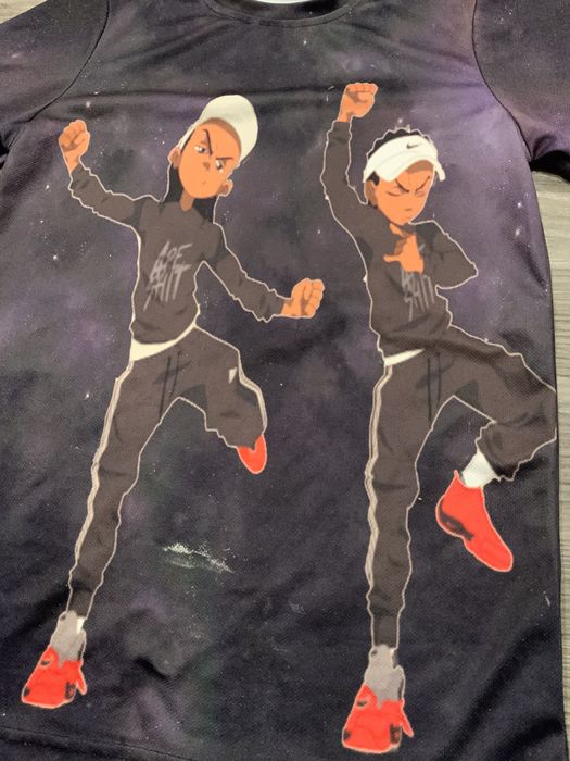 Streetwear The Boondocks Riley Freeman Dance All Over Print T-Shirt ...