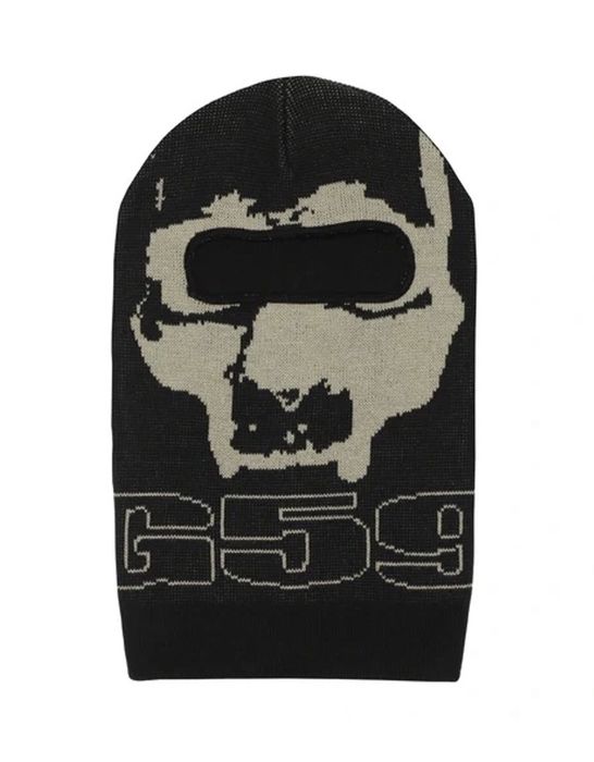 G59 Records $B LOGO KNIT SKI MASK (BLACK) | Grailed