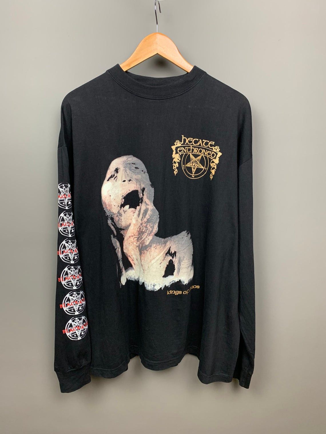 Band Tees × Vintage HECATE ENTHRONED 1999 Kinds of Chaos [UNWORN ...