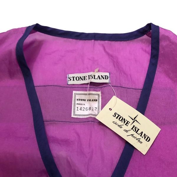 Stone Island Stone Island 1989 purple hi vis reflective vest | Grailed