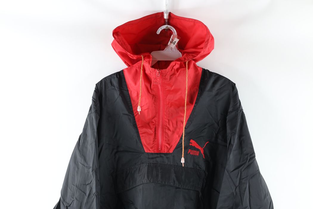 Vintage Vintage 90s Puma Half Zip Hooded Pullover Anorak Jacket | Grailed