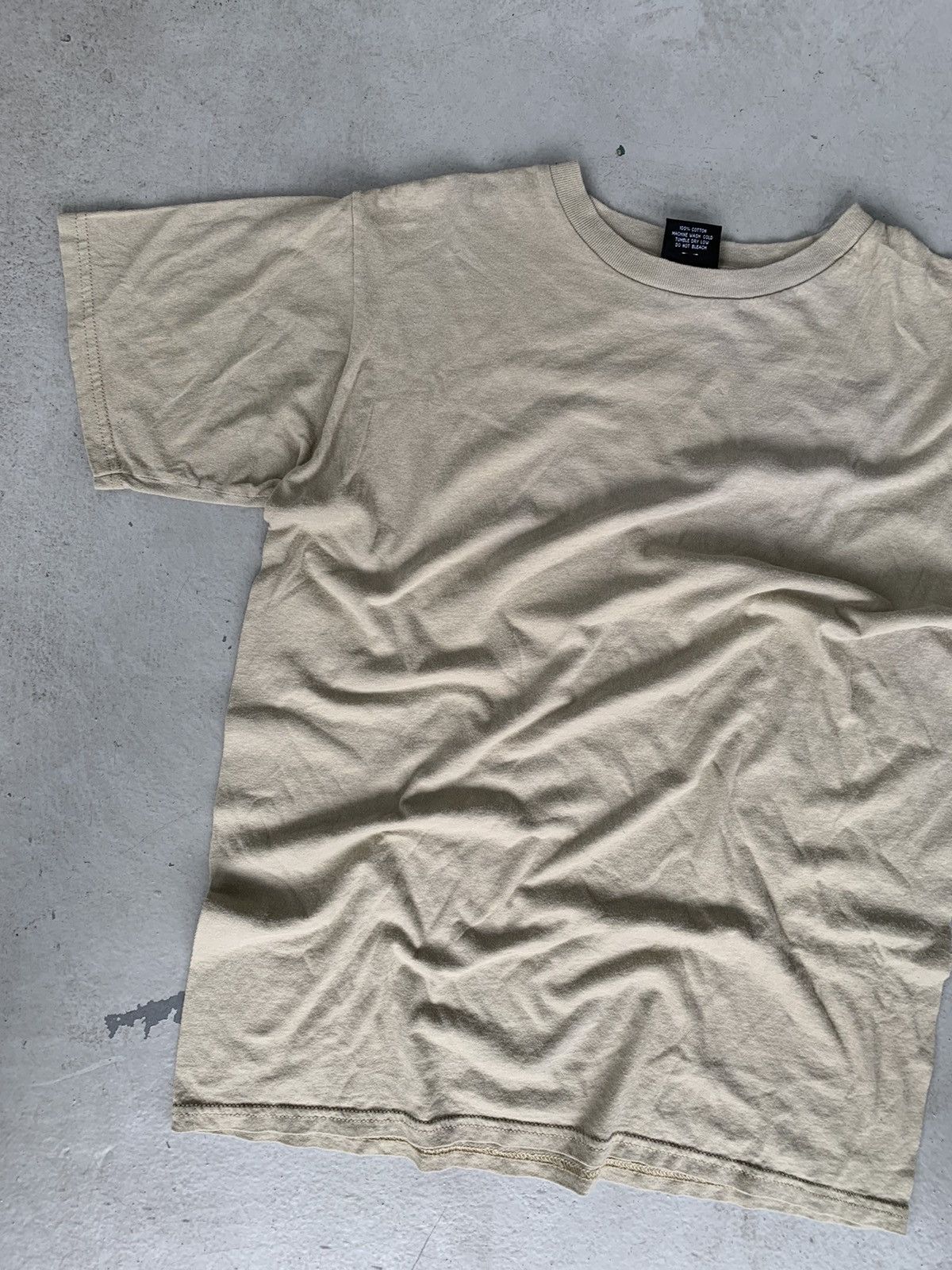 Vintage Vintage 90s Made in USA Tan Blank T Shirt | Grailed