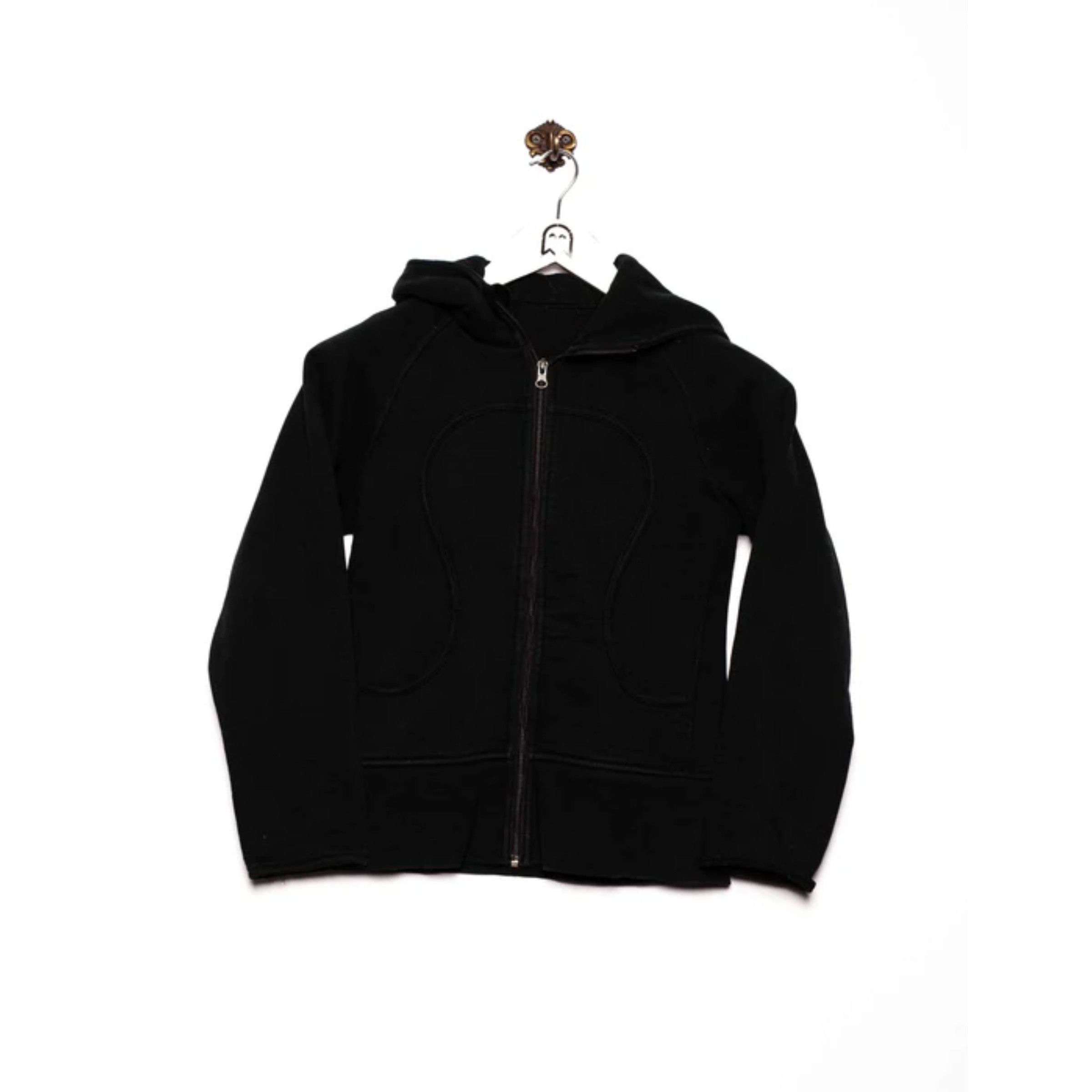 Lululemon Vintage Lululemon Sweat Jacket Logo Embroidery Black | Grailed