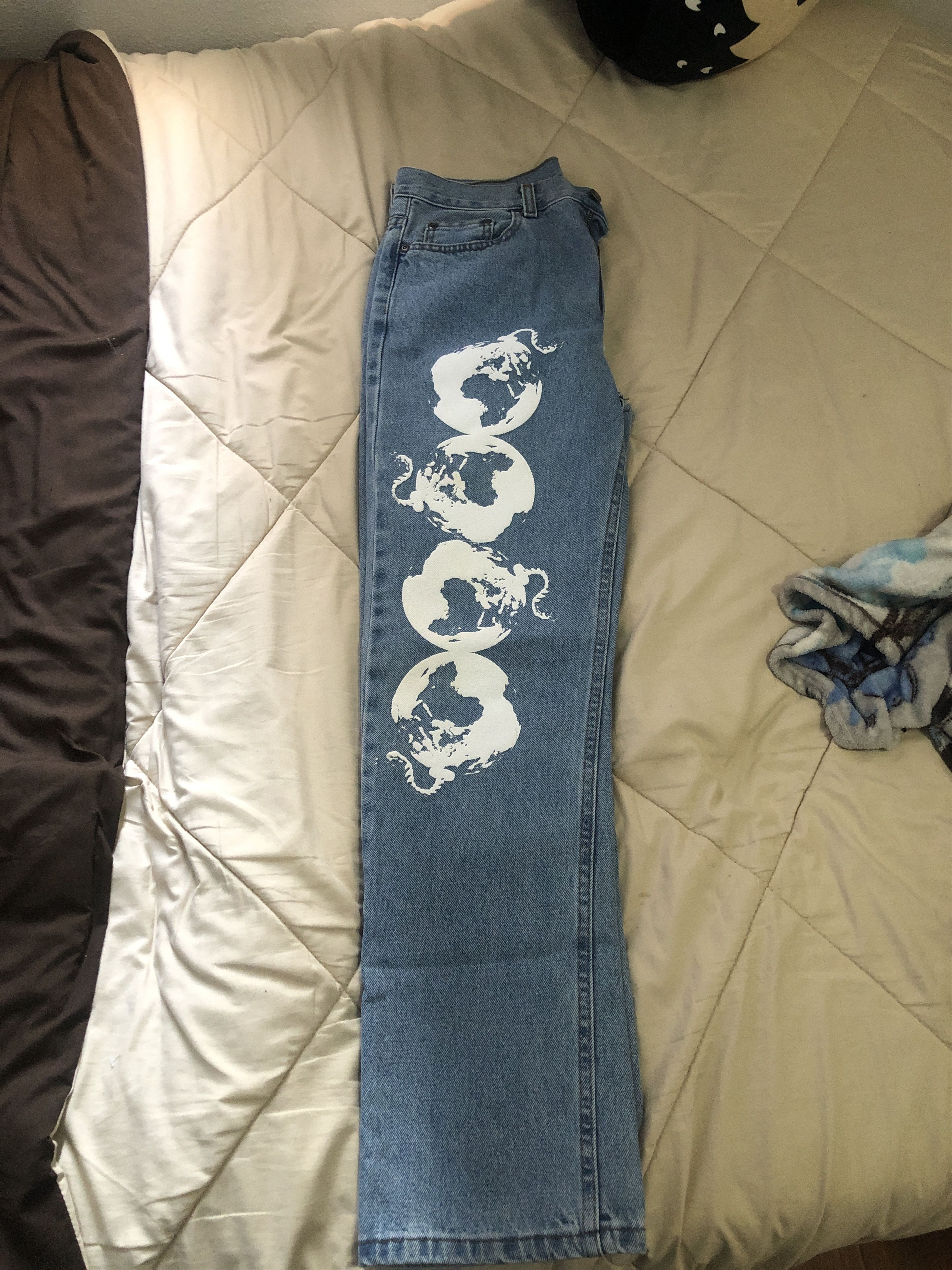 Ransom Clothing It’s the end of the world as we know it denim pants ...