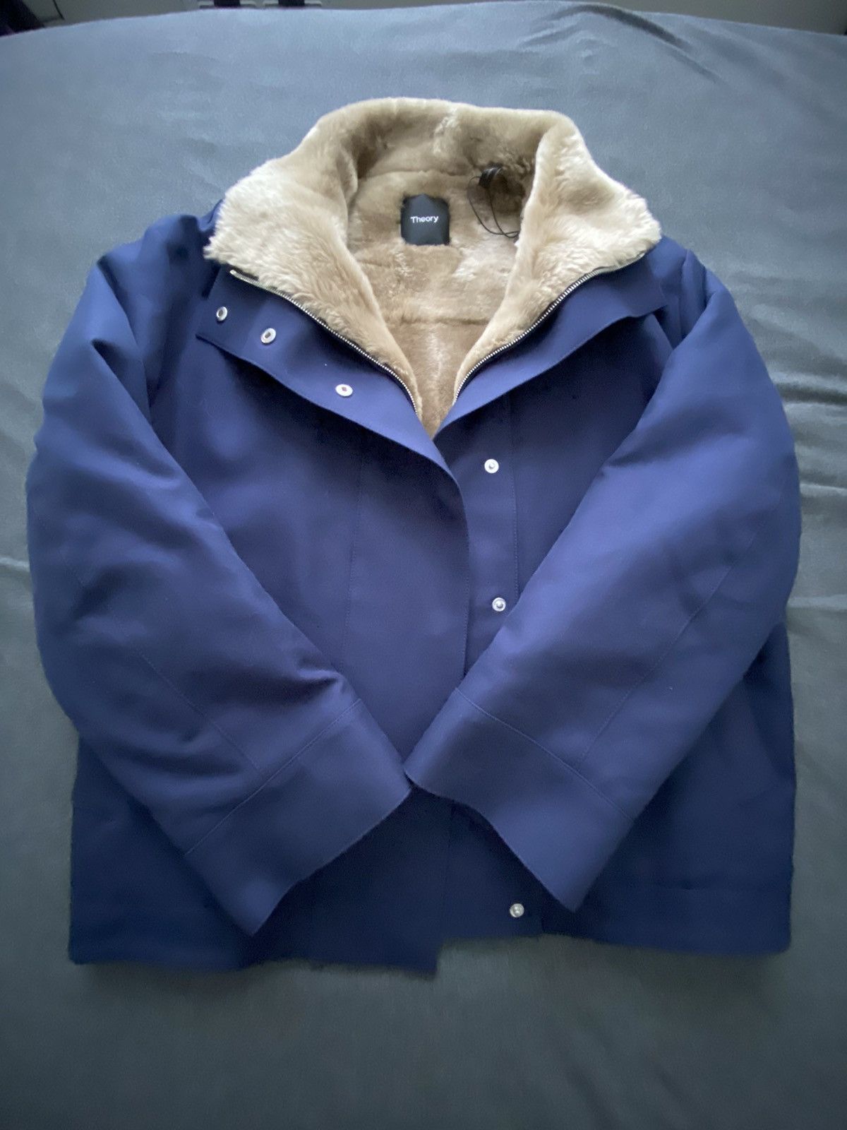 Theory Theory Navy Ocean Jacket | Grailed
