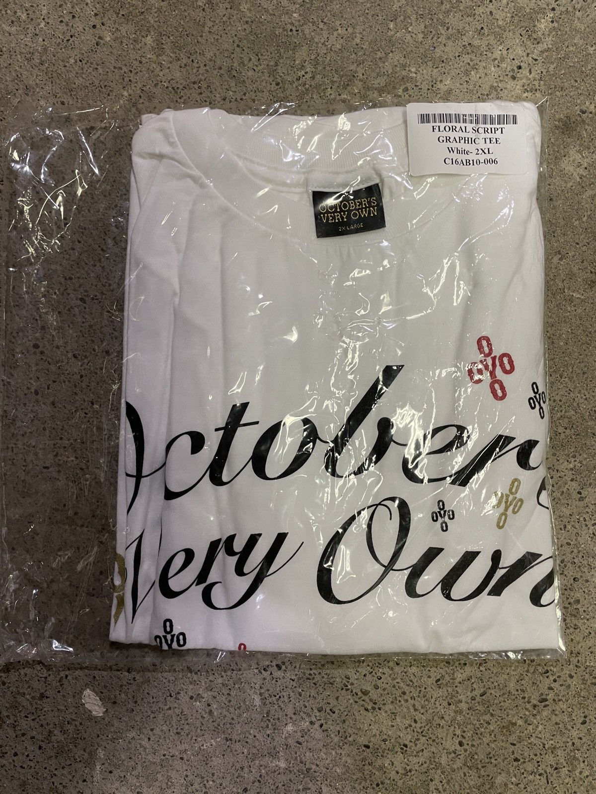 Octobers Very Own OVO script OG tee very rare brand new | Grailed