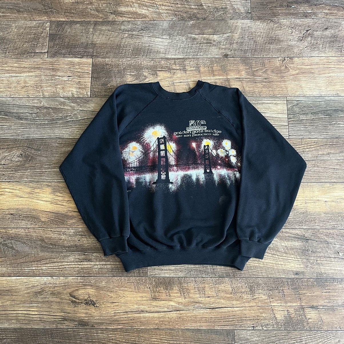 Vintage Vintage 1987 SF Golden Gate Bridge 50th Anniversary Sweater ...