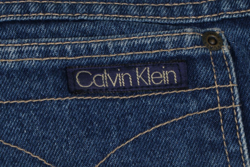 Calvin Klein Vintage 80s Calvin Klein Wide Leg Distressed Denim Jeans ...