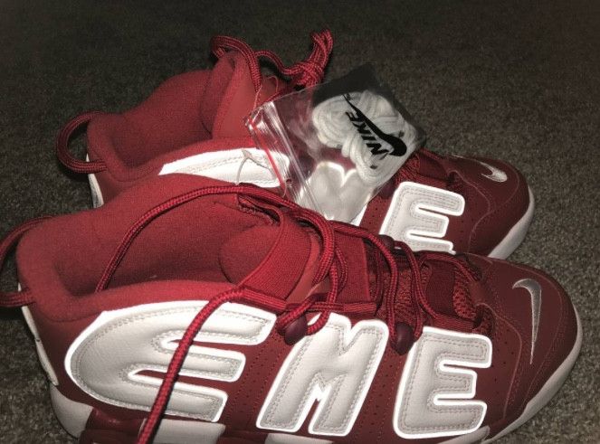 Supreme Supreme Shoes Red and White Nike/Supreme mix Rare New | Grailed