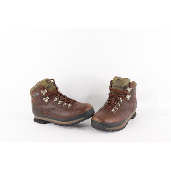Timberland Vintage 90s Timberland Distressed Leather Ankle Hiking Boots ...