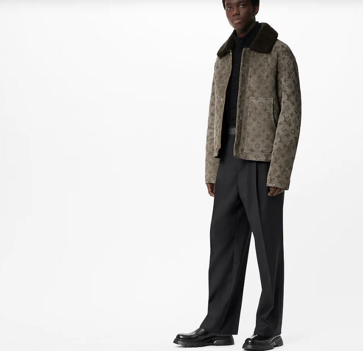 Louis Vuitton SHEARLING JACKET WITH LVSE MONOGRAM PATTERN | Grailed