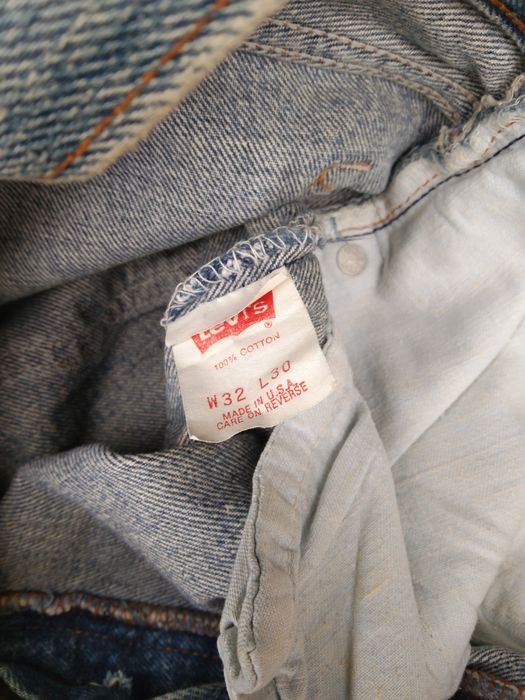 Vintage 90s Vintage Levis 501 Cropped Jeans Light Wash Made In USA | Grailed