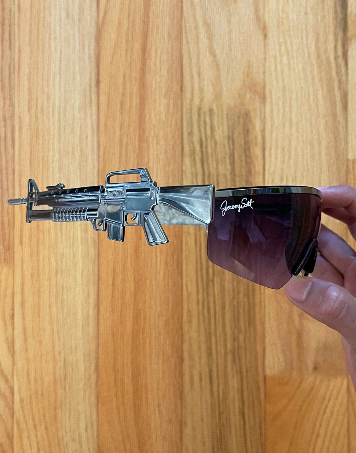 Linda Farrow SS2013 Jeremy Scott x Linda Farrow M16 Rifle Sunglasses ...