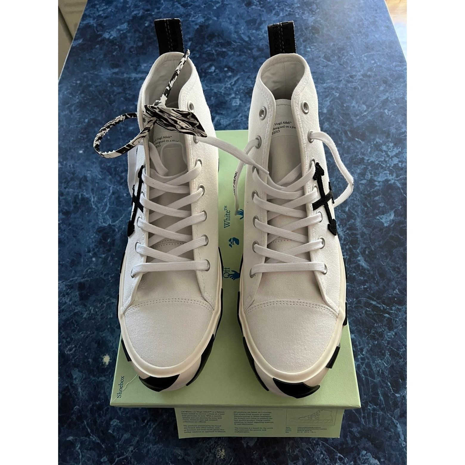 Off-White Off-White Canvas Mid-Top Sneakers White Men’s EU 45/US 12 ...