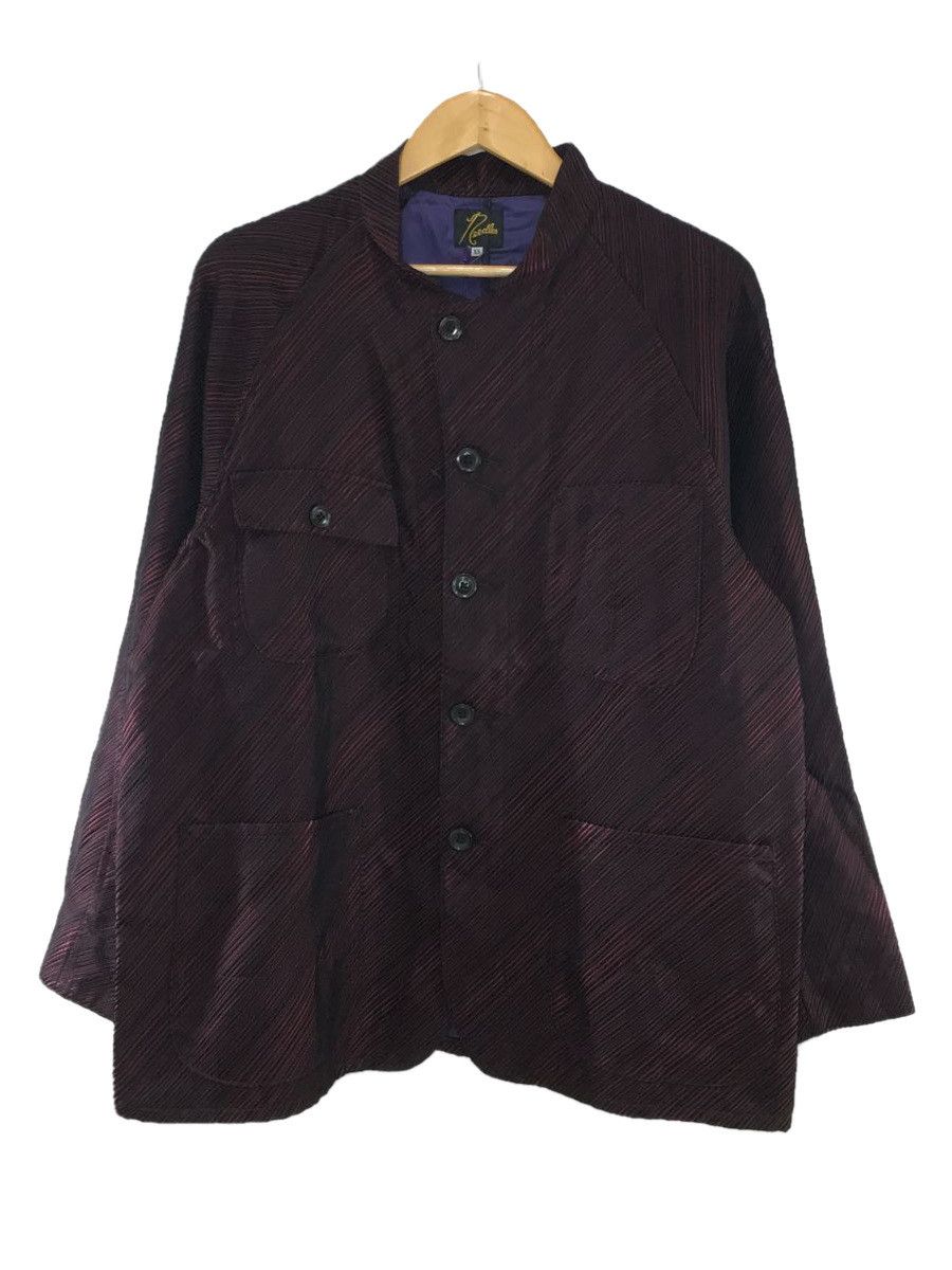 Needles Light Jackets Red x Black Acrylic Diagonal Pattern | Grailed