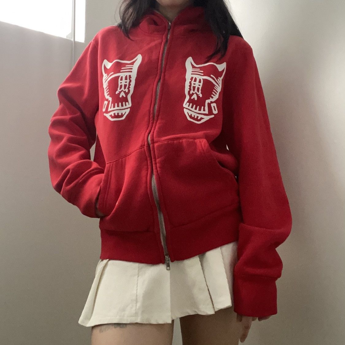 Half Evil Kodone x Half Evil Bunny Girl Full Zip Red | Grailed