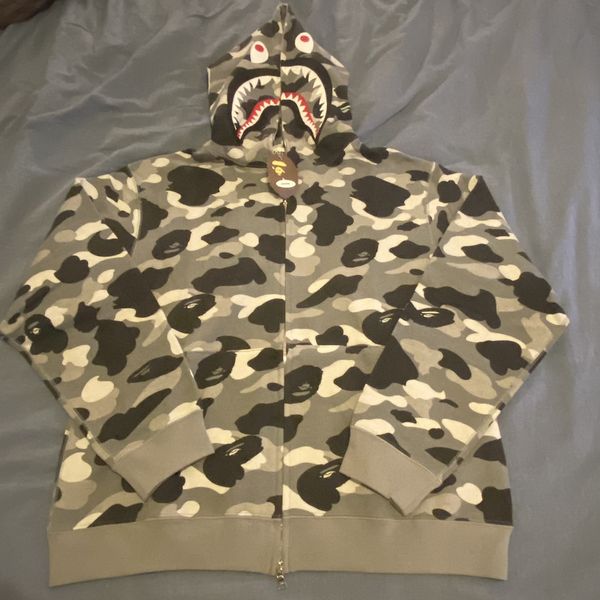 Bape New Bape NFS Limited Shark Hoodie Black Camo Medium | Grailed