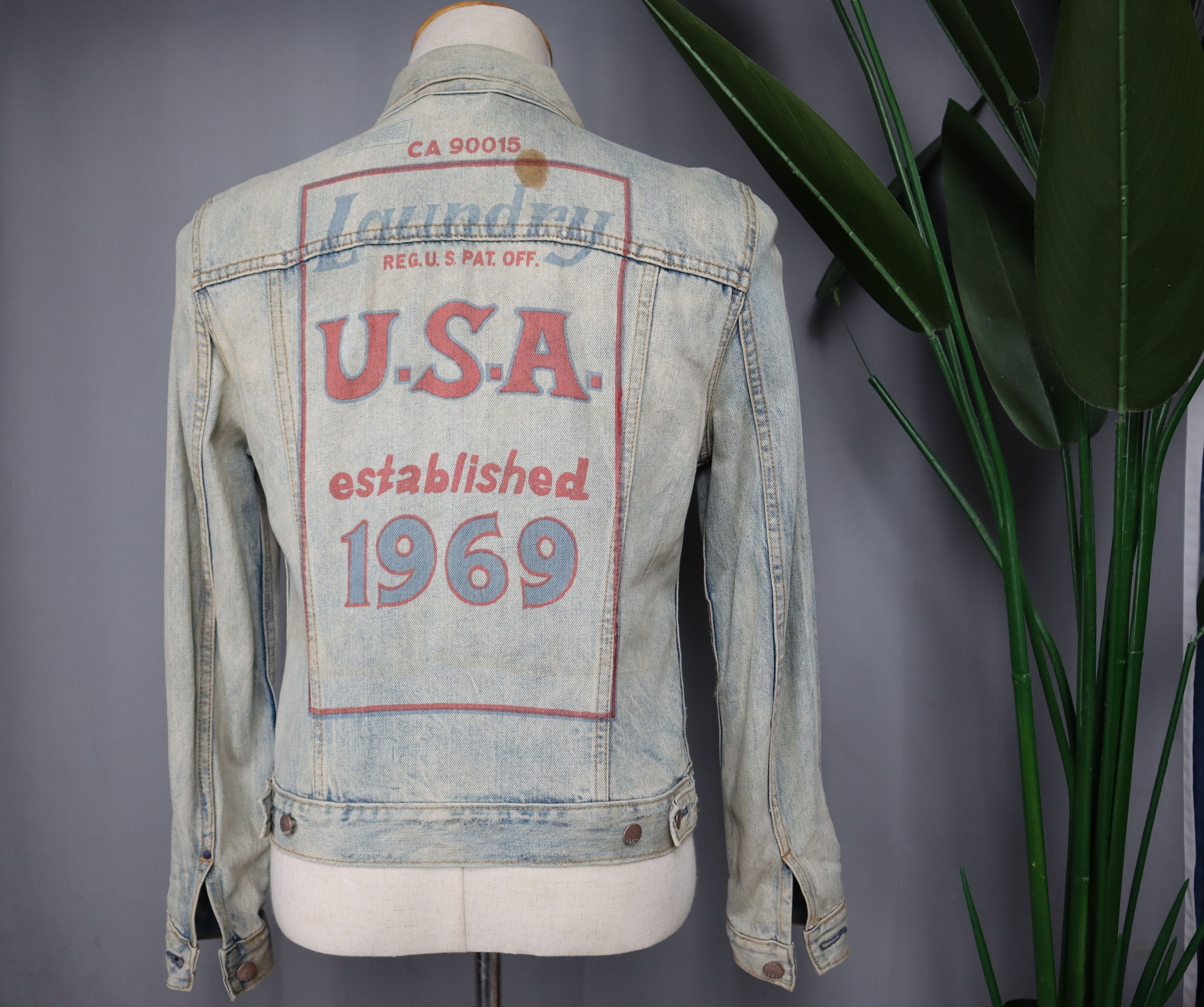 Designer × Gap GAP BACK PRINTED DENIM JACKET | Grailed