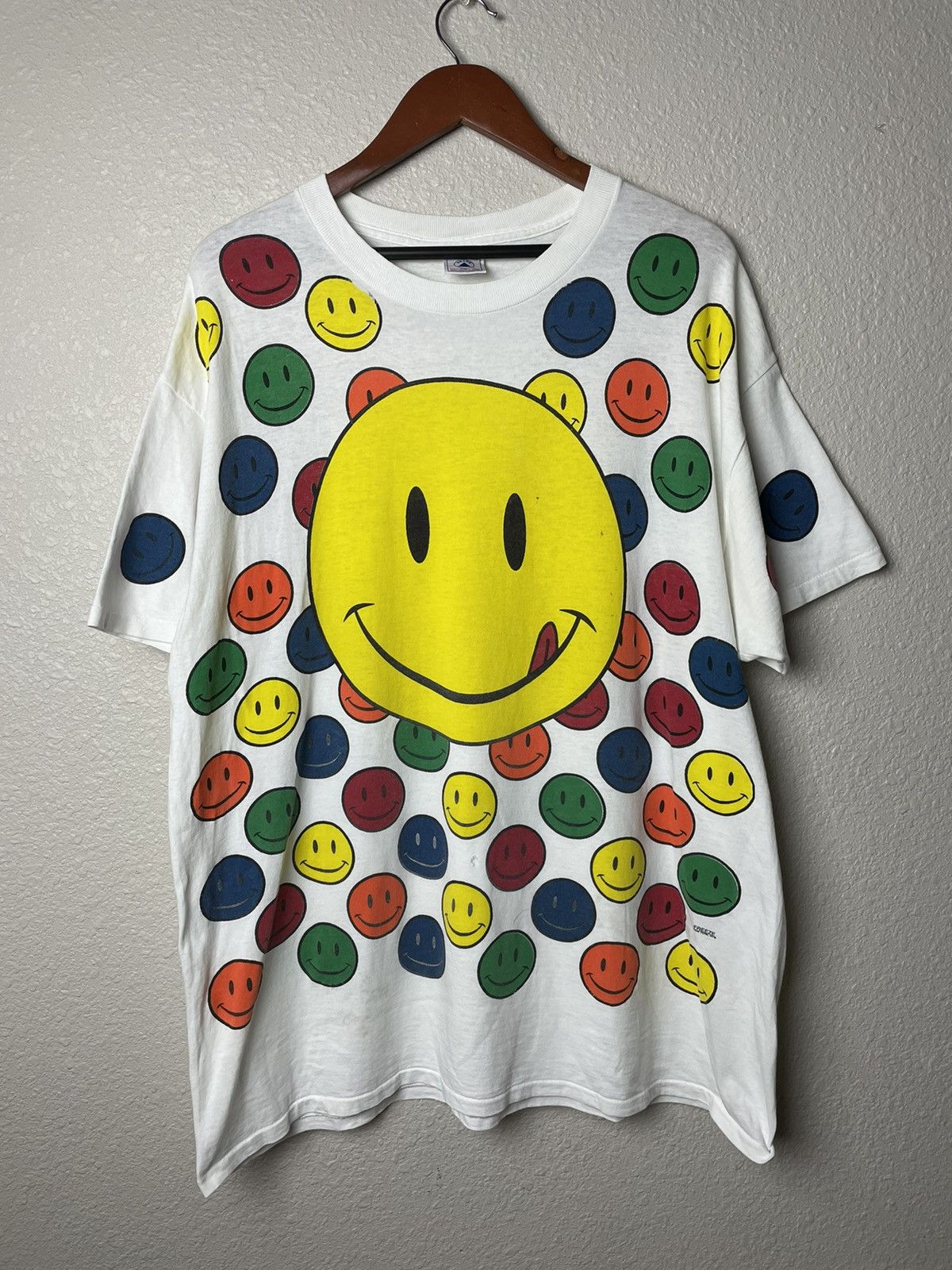 Vintage VTG 90s Smiley Face Shirt Size XL | Grailed