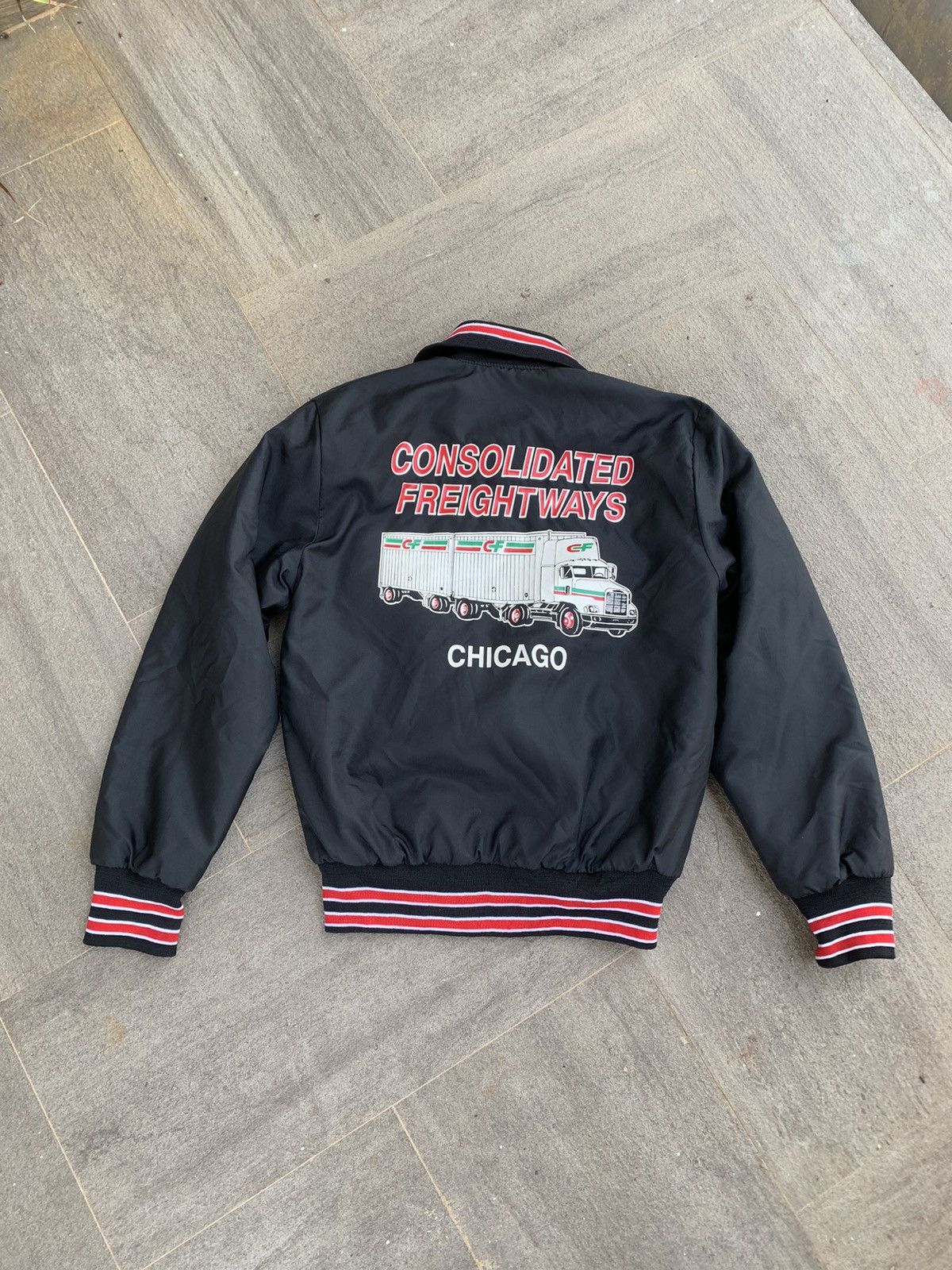 Bomber Jacket × Made In Usa × Vintage Vintage CF Chicago Nylon Bomber ...