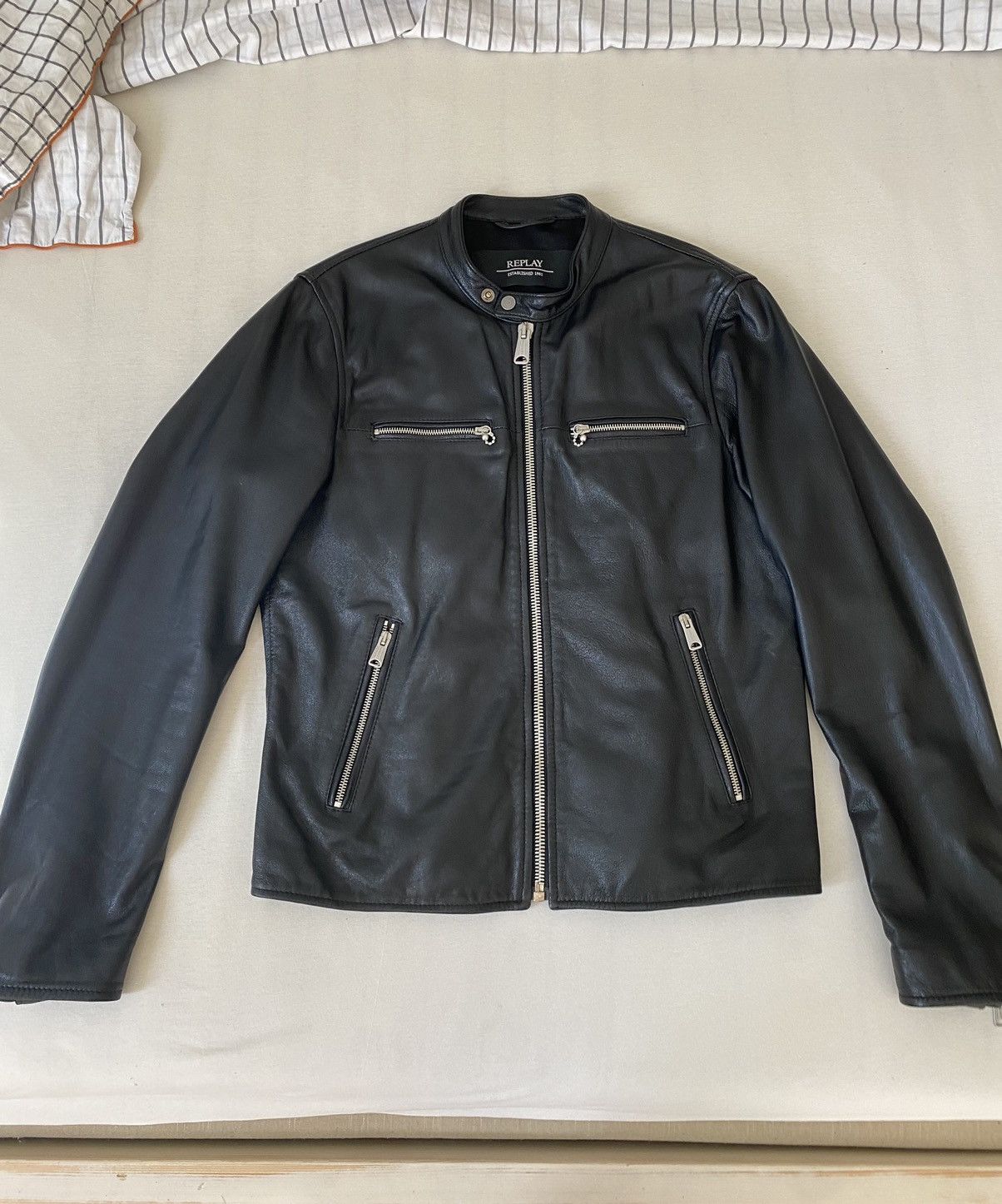 Replay Replay Leather Jacket | Grailed