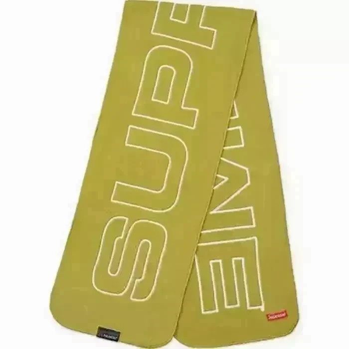 Supreme Supreme 17F/W Polartec Logo Scarf Sulphur 1000% Authentic | Grailed